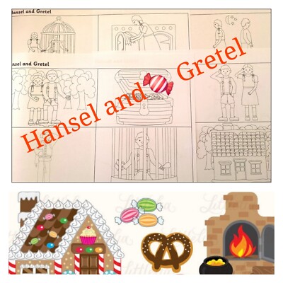 HANSEL AND GRETEL sequencing cards READING LITERACY KS1 EYFS SEN🍭 | eBay UK