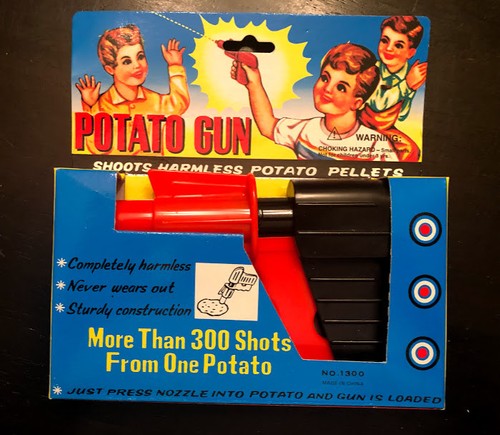 POTATO GUN CLASSIC KIDS TOY PISTOL POTATO SPUD SHOOTER GUN GAG GIFT | eBay