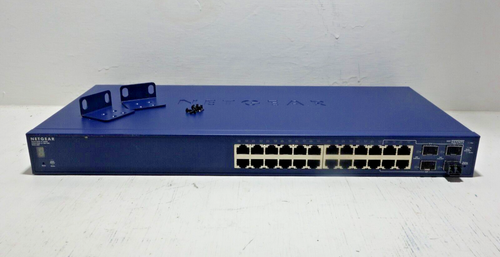 Netgear GS724TS Prosafe 24 Port Gigabit Stackable Smart Switch + Ears ...