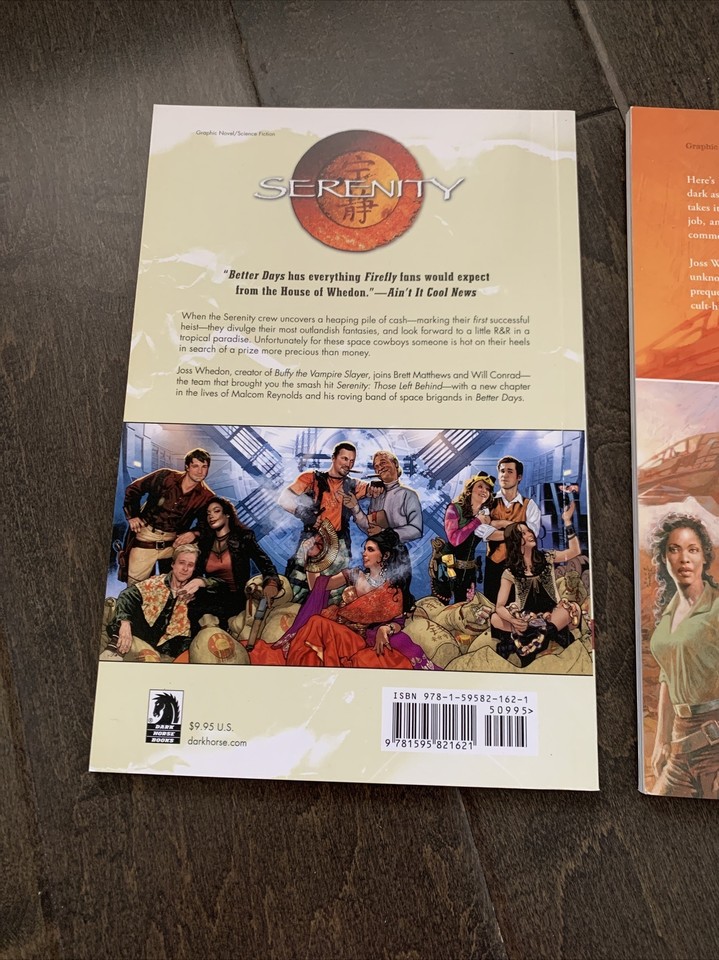Set Of Two Serenity Books Jose Whedon | eBay UK