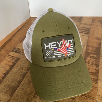 Heybo Seize Life Outdoors Hat Cap Adjustable Olive Green Mesh Back Mens ...