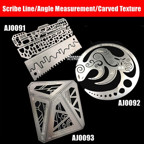 1/100 1/144 Circular/Angle/Scribing Auxiliary Ruler Template Model ...