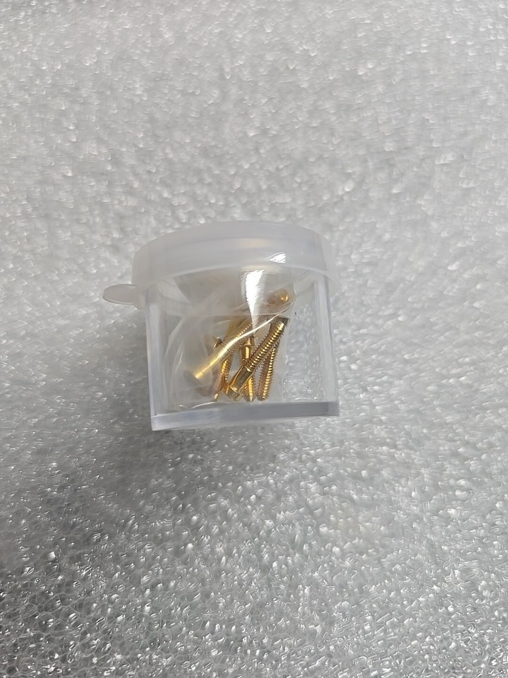 10 Piece Gold Plated Brass Turntable Cartridge Mounting Hardware Screw ...