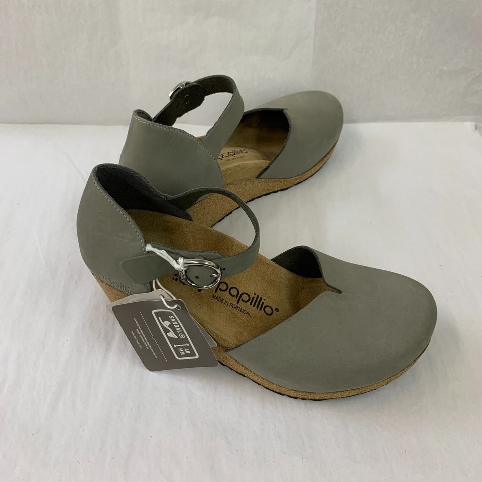 Birkenstock New w/ Box Papillio Mary Ring-Buckle Dove Gray Nubuck ...