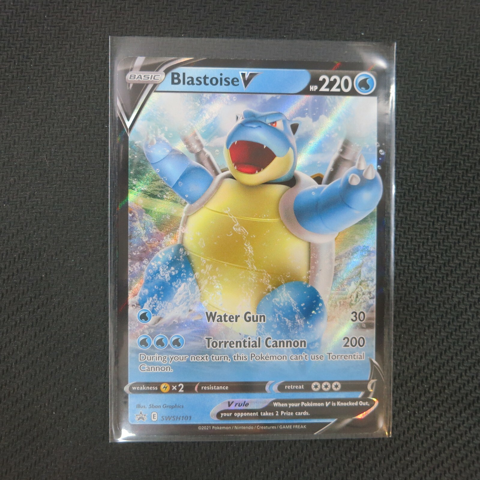 Blastoise V SWSH101 ULTRA RARE HOLO Black Star Promo Pokemon TCG Card ...