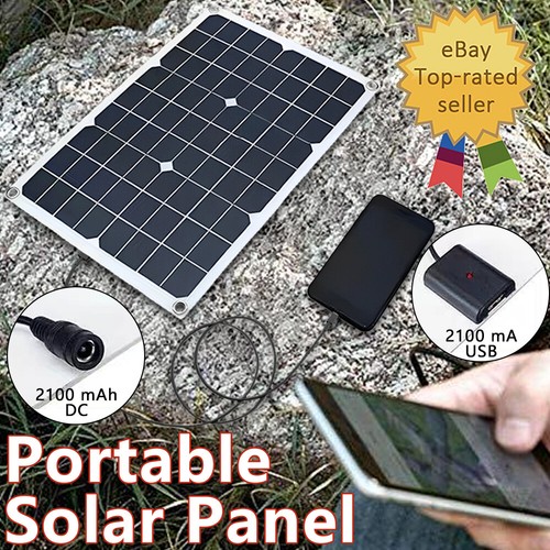 Solar Panel 30w Portable 12V Boat Charger Power Battery Trickle ...