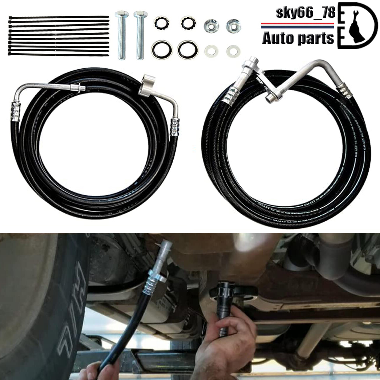 YTE33439 Rear AC Line Air Conditioning Hoses for 2007-2014 Chevy Tahoe ...