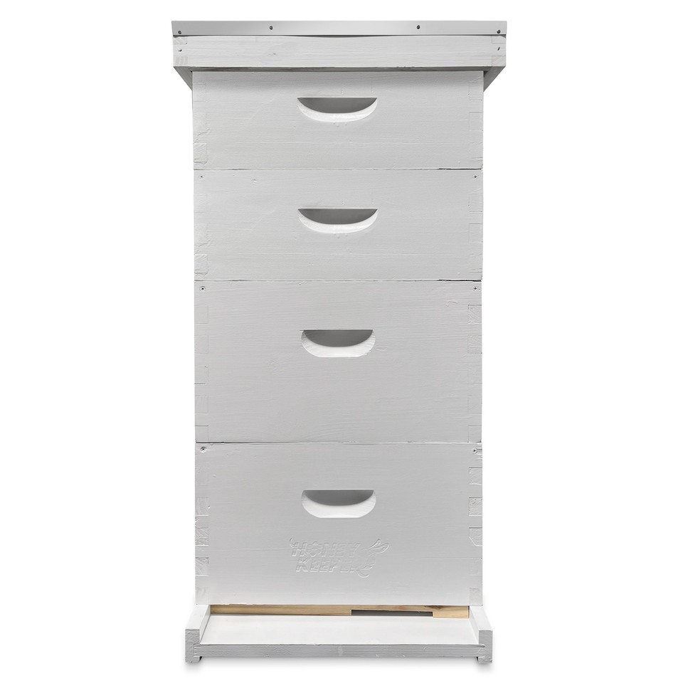 Beehive Kit Fully Assembled and Painted - 10 Frame Kit, 2 Deep, 2 ...
