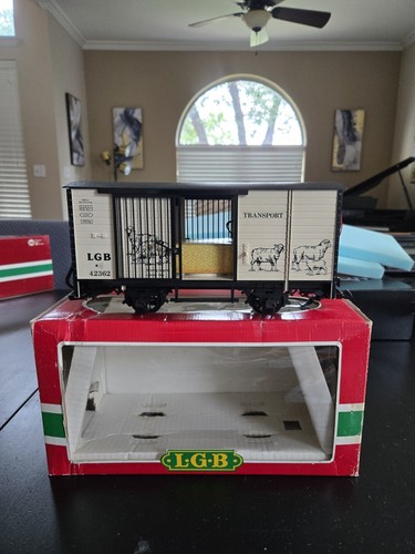 LGB 42362 G Scale Box Car w/Sheep Sound. | eBay