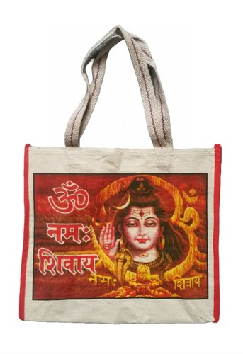 Indian Canvas Shopping Bag Ganesh, Shiva, Buddha, Om, Elephant, Taj ...