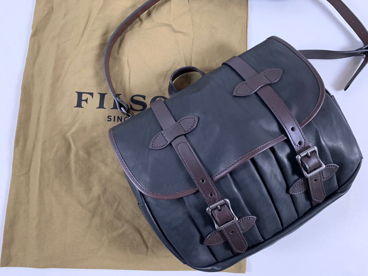 FILSON MEDIUM WORKSHOP LEATHER FIELD BAG BLACK OS NWT RARE FILSON MEDIUM WORKSHOP LEATHER FIELD BAG BLACK OS NWT RARE