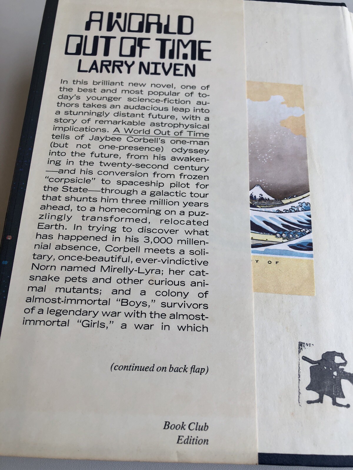 A World Out Of Time Larry Niven Hardcover DJ Book Club Edition | eBay
