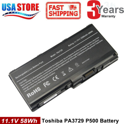 PA3730U-1BRS PA3729U-1BRS Laptop Battery for Toshiba Satellite P500 ...