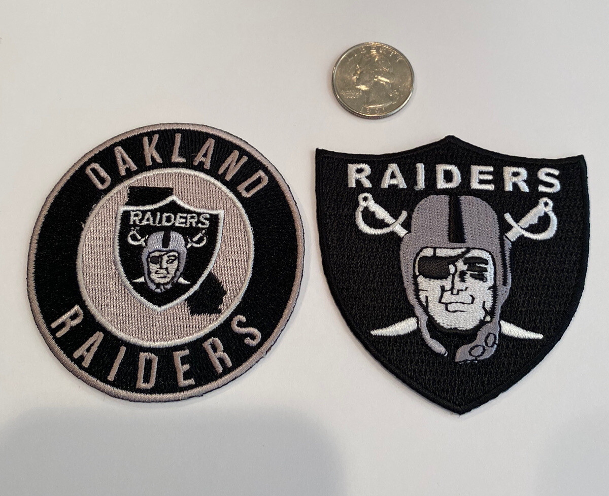 (2)-Oakland/Las Vegas Raiders Iron on Embroidered Patches 3”x 3 ...