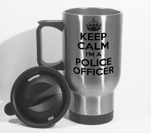 Keep Calm I'm A Police Officer Travel Mug Can Personalise Policeman ...