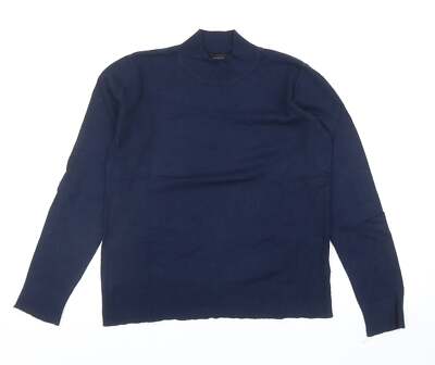 Atmosphere Womens Blue Roll Neck Viscose Blend Jumper Size 12 | eBay UK