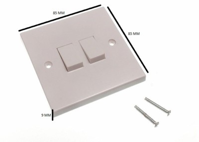 Double Wall Light Switch 2 Gang 2 Way Rocker | eBay UK