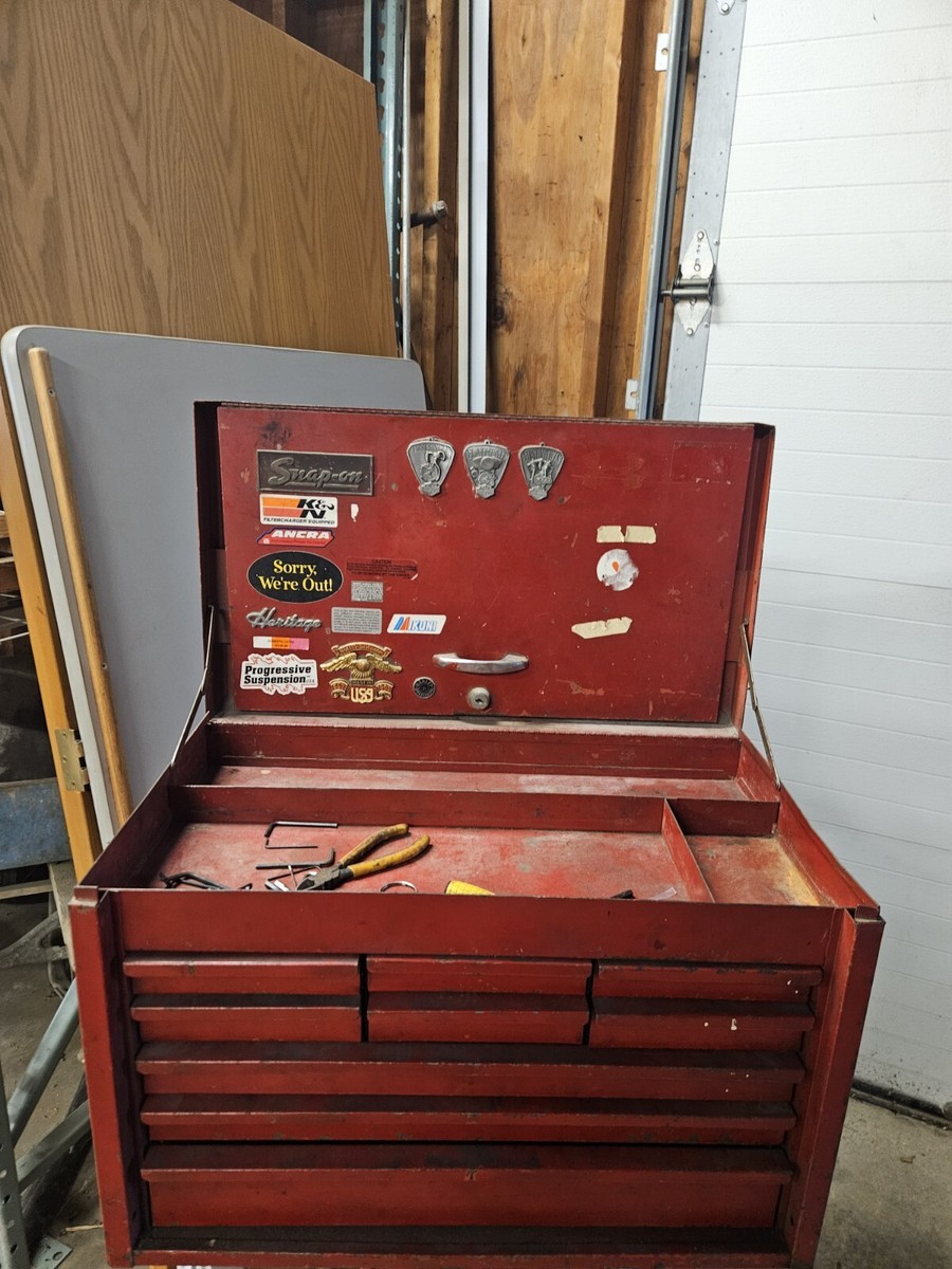 Vintage 1961 Snapon Toolbox Chest Tool Storage Snap On And Blue Point