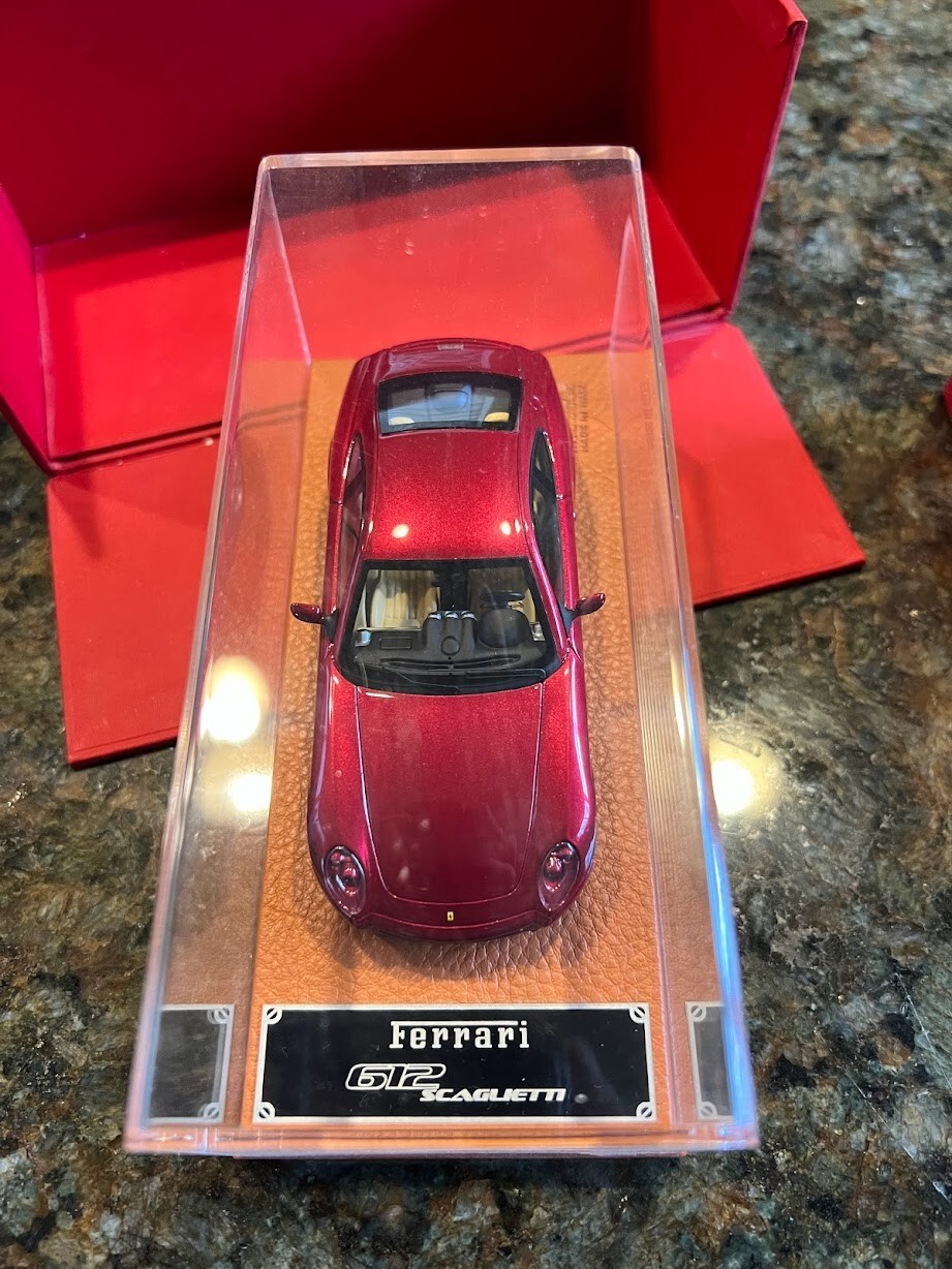 BBR 1/43 Ferrari Idea 612 Scaglietti Bordeaux Schedoni Base - Made in ...
