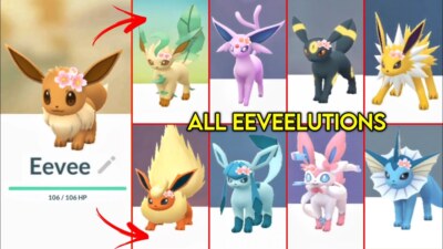 Flower Blossom Sylveon Flareon Vaporen Jolteon Umbreon Espeon Glaceon ...