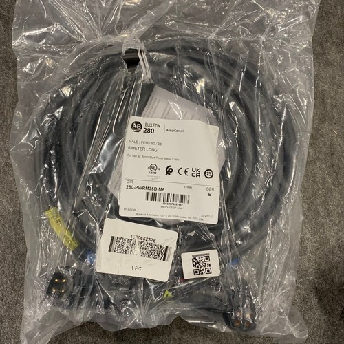ALLEN-BRADLEY 280-PWRM35D-M6 ArmorStart Power Media Cable 6 Meter Long ...
