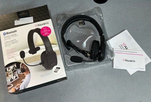 Aluratek Wireless Bluetooth Headset w/ Boom Mic Model: ABHM100F | eBay