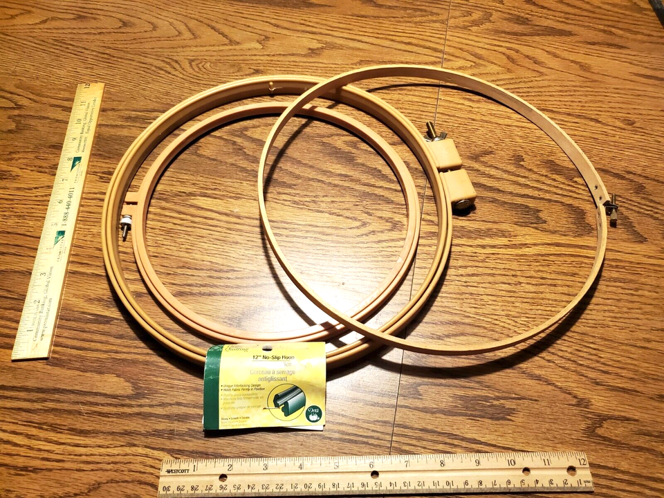 LOT of 5 Quilting No-Slip Plastic Hoop Hoops BRAND NEW DRITZ 12 ...