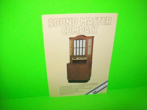 SOUND MASTER NSM MUSIC 1981 ORIGINAL PHONOGRAPH JUKEBOX PROMO SALES ...