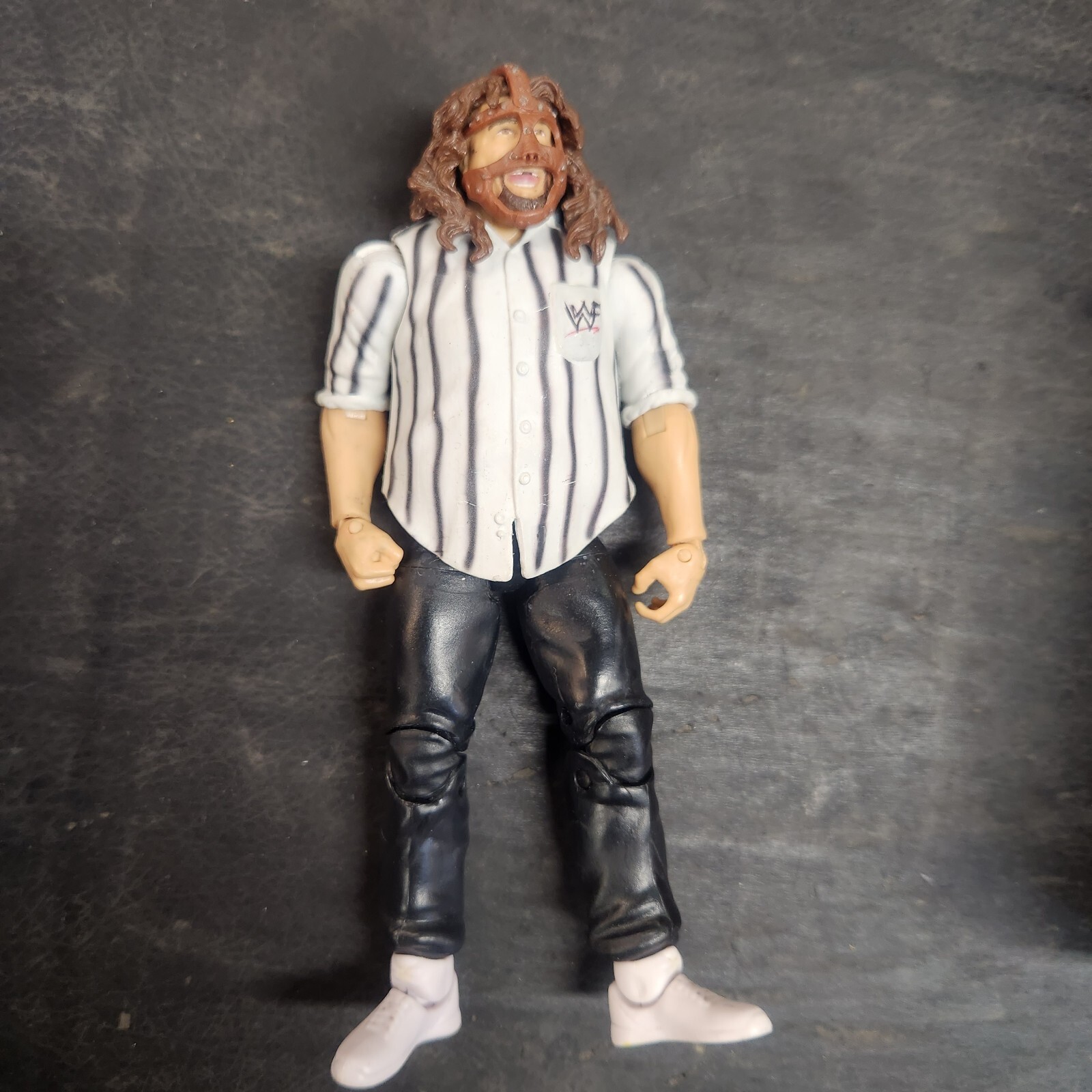 Custom Mattel WWE WWF Mankind Referee Custom Figure | eBay