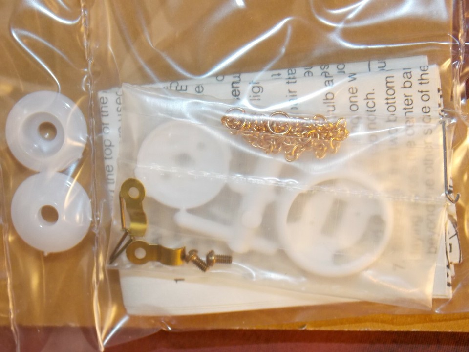 Dollhouse Miniature Chrysolite Golden Era Chandelier Lamp Kit 1:12 D177 ...