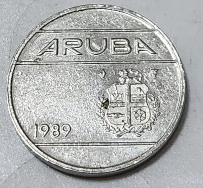 ARUBA 🇦🇼 25 CENTS COIN 1989 (LOW MINTAGE) | eBay