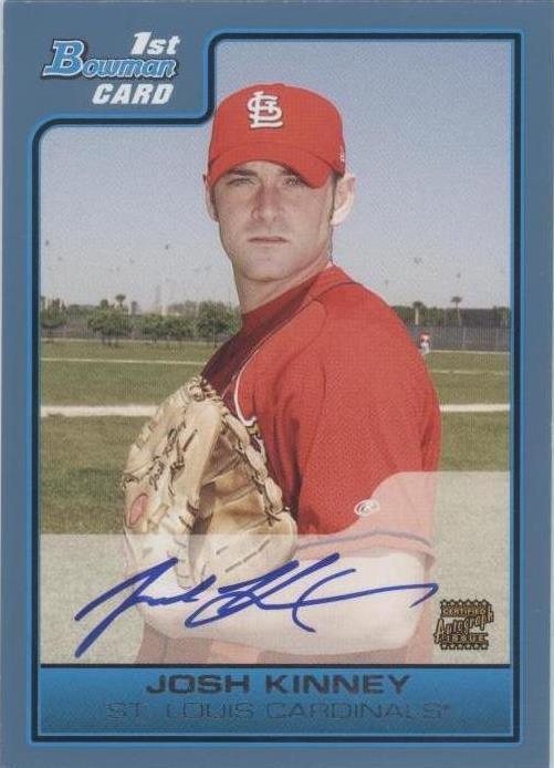 2006 Bowman - Prospects Prospect Autograph Josh Kinney #B123 Blue /500 (AU, RC) for sale online ...