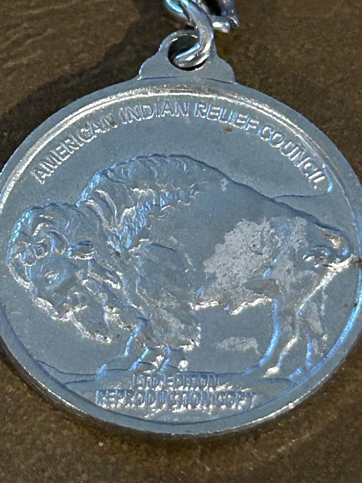 2009 American Indian Relief Council Buffalo Indian Head Nickle Coin ...