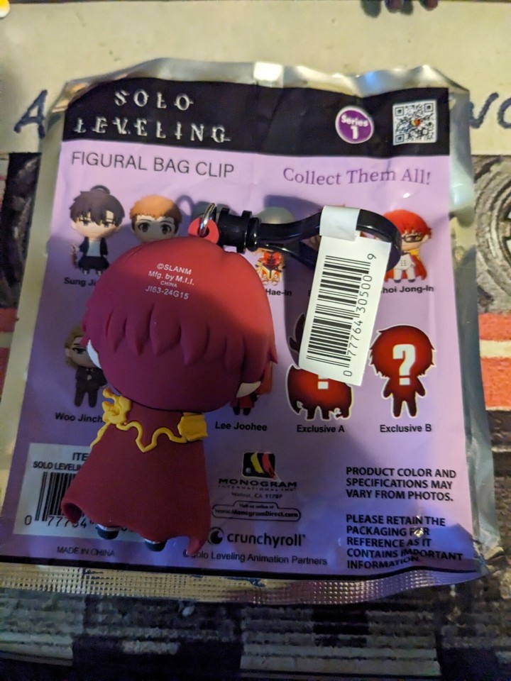 Solo Leveling Monogram 3D Bag Clips | eBay