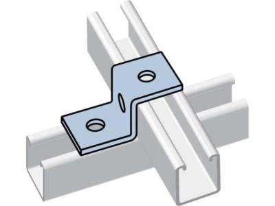 Unistrut Z-SHAPE FITTING UNIP1045 54x41mm 6mm Thick, Zinc Plated Steel ...