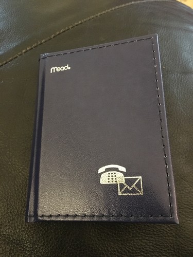 Mead Telephone Address Book Mini 4 X 3inches Vinyl Assorted Color for ...