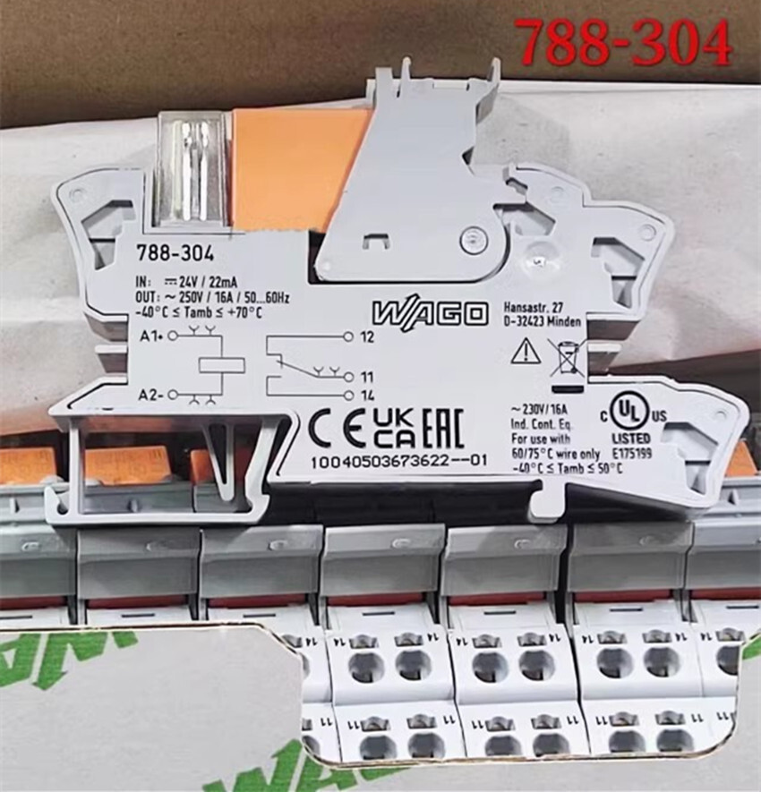 1pcs WAGO 788-304 DC24V 16A Spring Relay Module | eBay