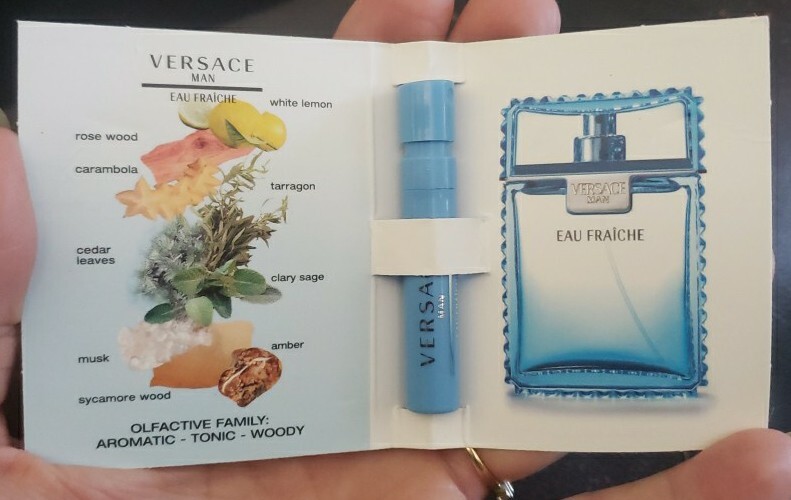Versace Man Eau Fraiche Eau de Toilette EDT 0.03 oz Spray Sample Size ...