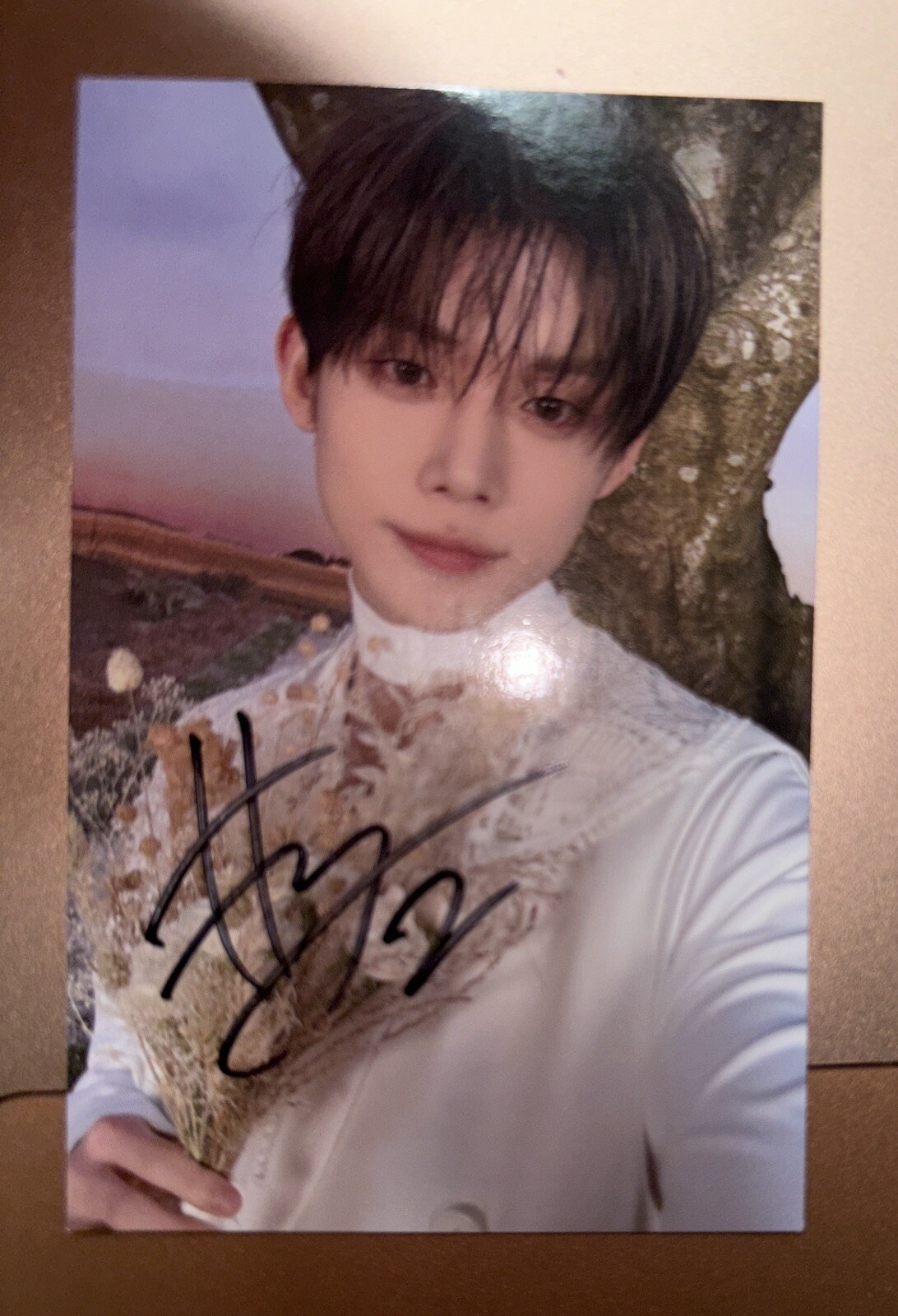 TXT Yeonjun ACT : PROMISE Autographed Signed Photocard PC MOA ZONE ...