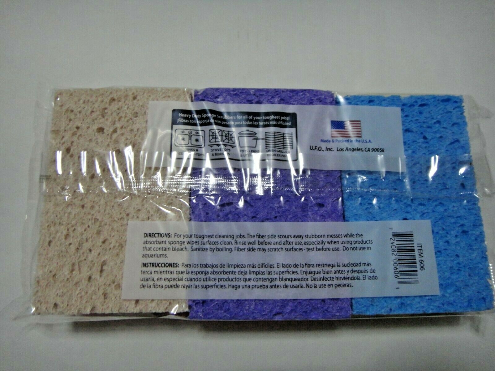 12 Pcs Cellulose Sponges & Sponge Scrubbers 2.75" x 4.5" US Seller | eBay