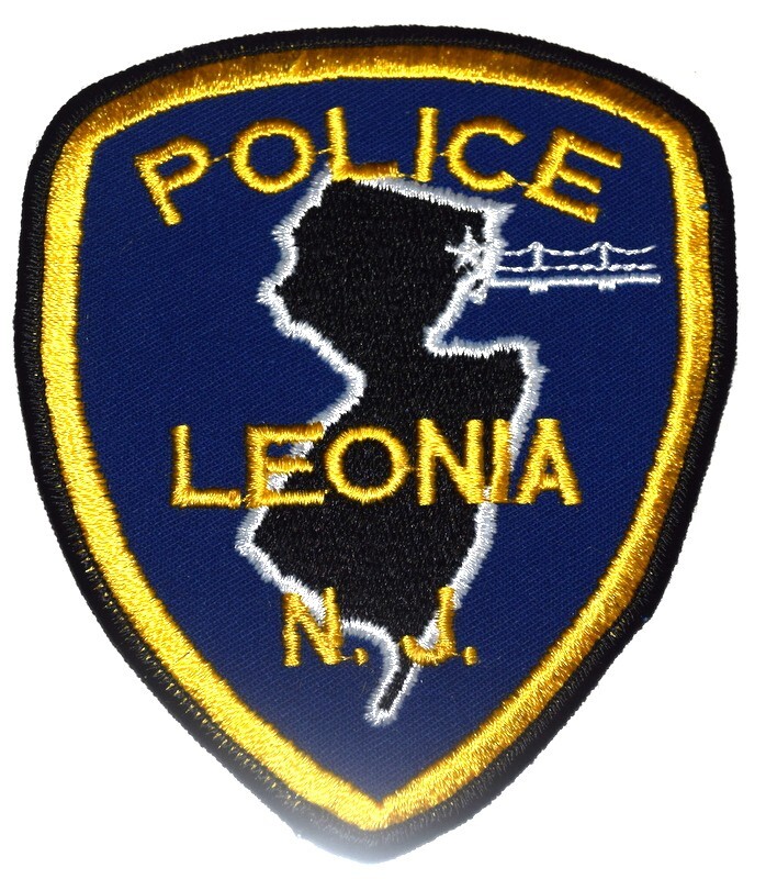 LEONIA NEW JERSEY NJ Sheriff Police Patch STATE SHAPE OUTLINE CITY STAR ...
