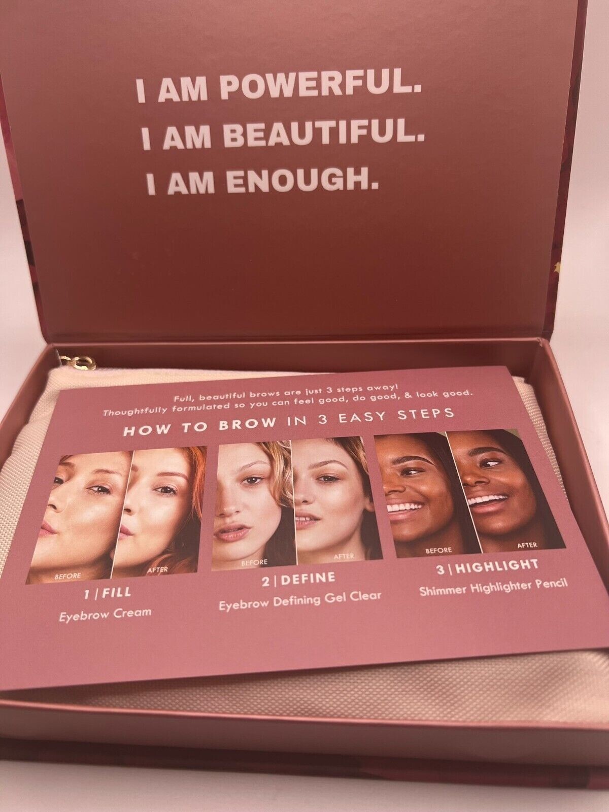 New In Box CHELLA The Brow Set, Eyebrow Cream 4 Piece Kit - Taupe | eBay