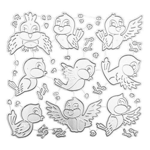 Animal Bird Cutting Dies Little Bird Die-Cut Cute for Embossing DIY ...