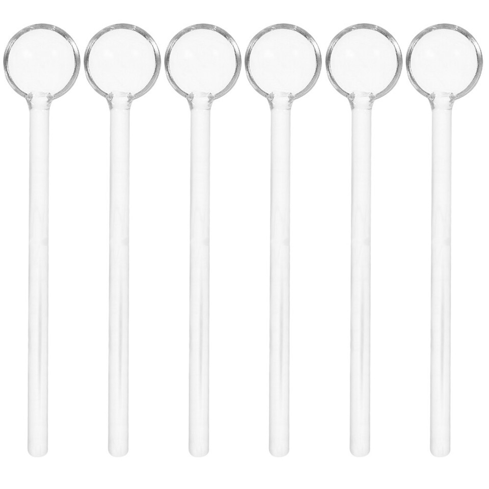 6 PCS Coffee Spoon Stirrer Tea Spoons Teaspoon Drinks Square Container ...