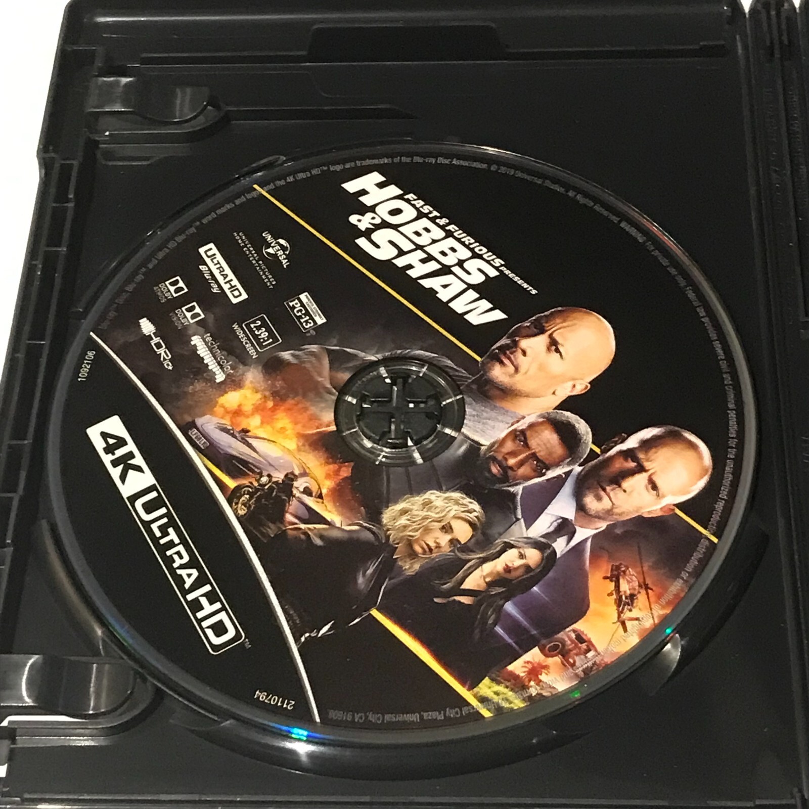 Hobbs & Shaw 4K Ultra HD Blu-ray Disc - 2 Disc Set with Slipcover No ...