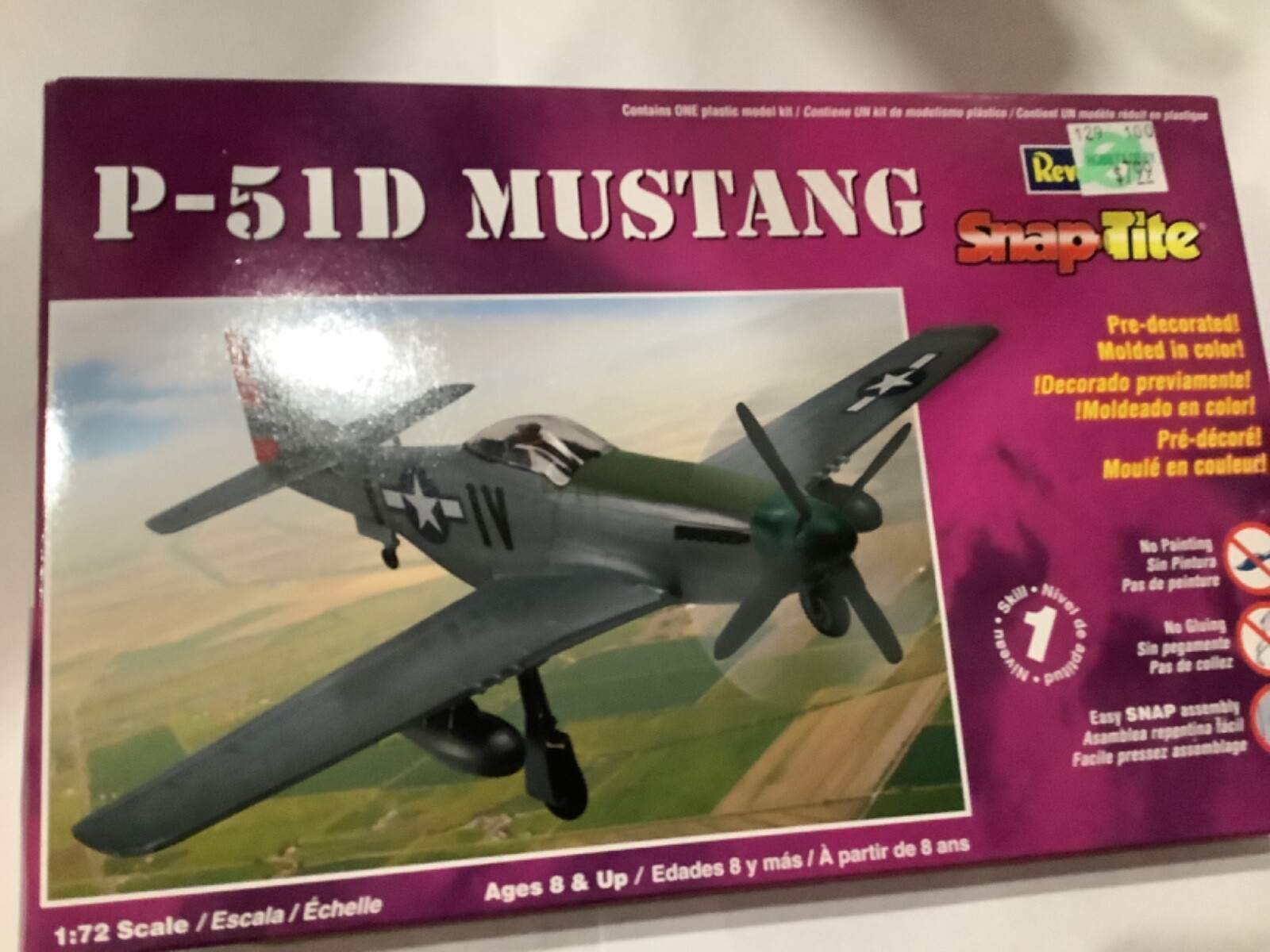 Vintage rare REVELL SNAP TITE P-51D MUSTANG 1/72 | eBay