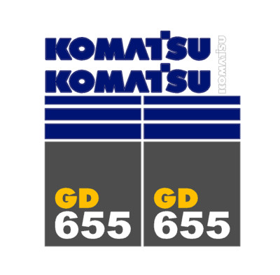 Komatsu GD655 Decals | eBay