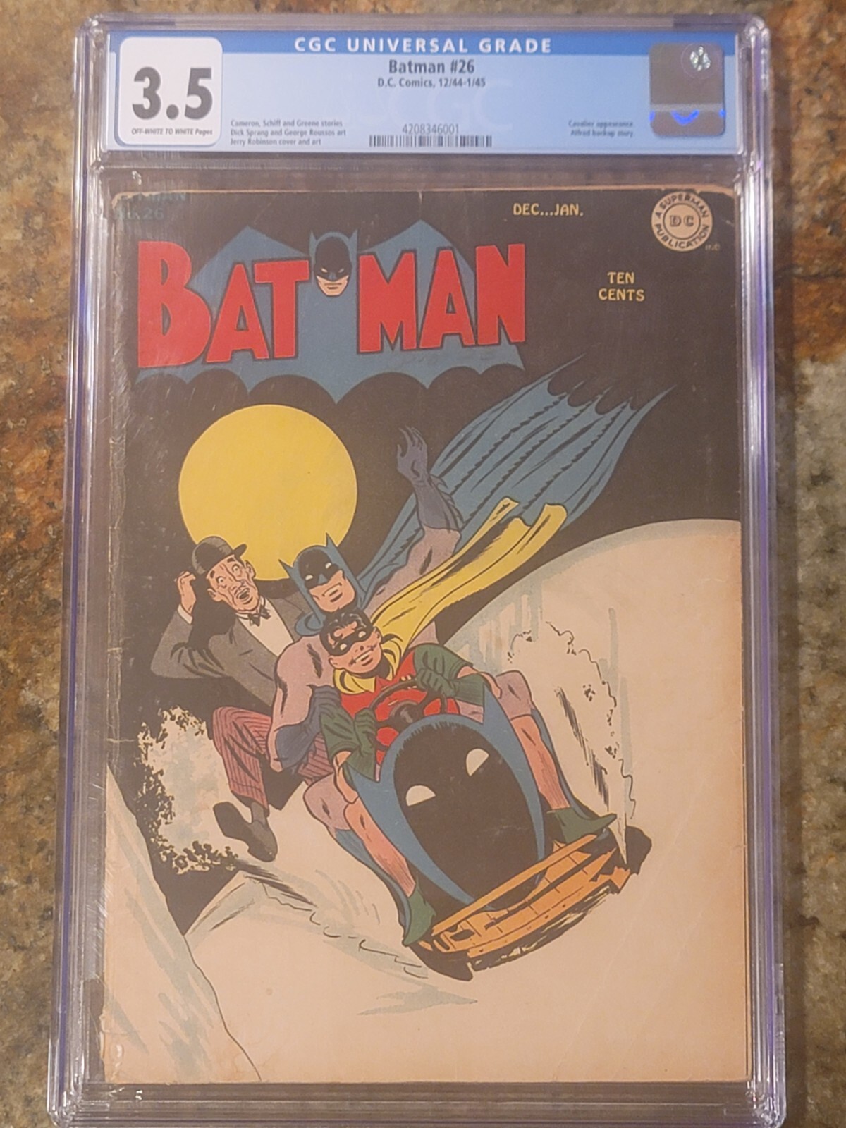 1944 D.C. Comics Batman 26 CGC 3.5. Batman Snowmobile Cover | eBay