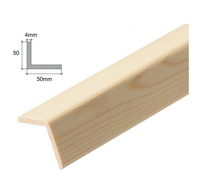 Pine Corner Trim Angle Decorative Moulding 2.4 metres Beading Wooden ...
