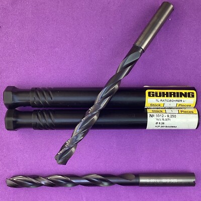 GUHRING 5512-9,250 Solid Carbide Coolant Fed Drill WN R-RT1 9.250mm🎯 ...